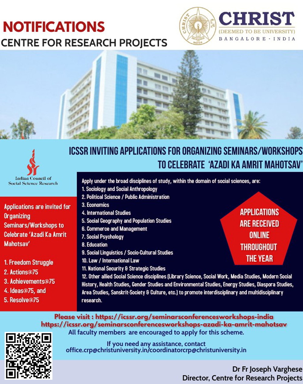 CHRIST (Deemed to be University), Bengaluru - 560029