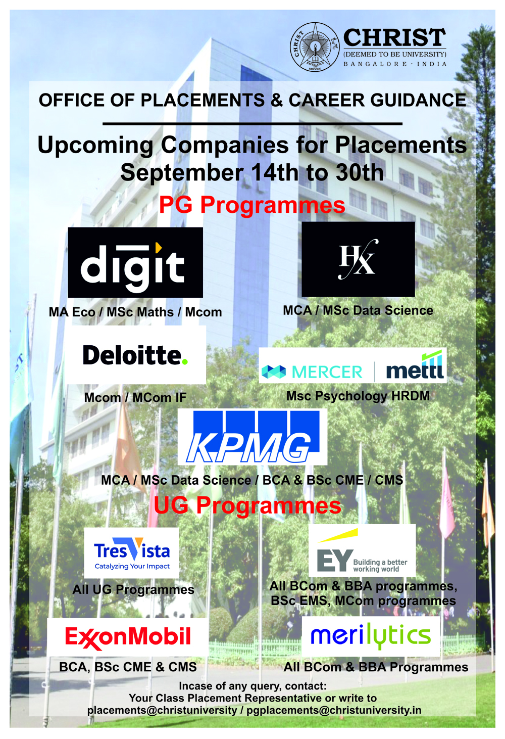 CHRIST (Deemed to be University), Bengaluru - 560029